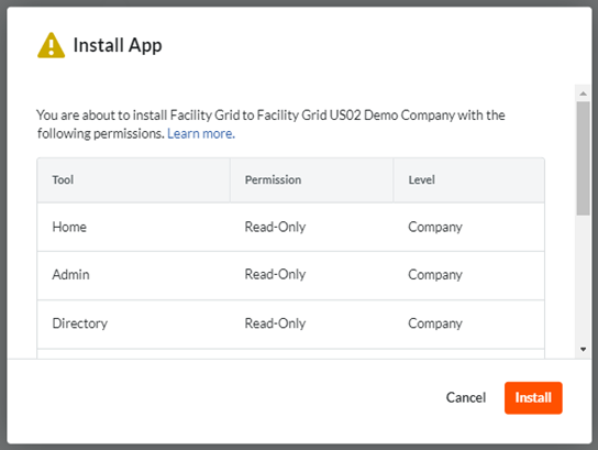 Setting Up Facility Grid Issues Log Synchronization with Procore ...